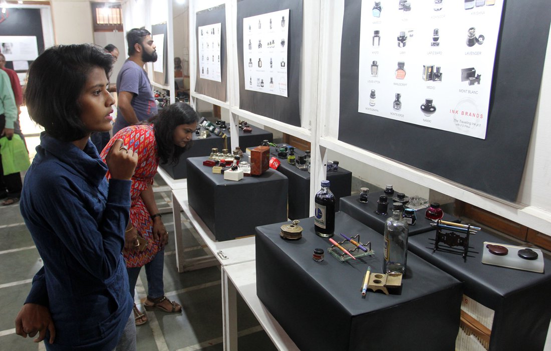 Indian professor displays rare inkpot collection - Global Times