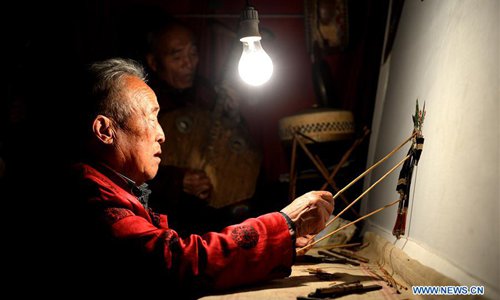 Shadow puppet play staged at Yuxian Village, NW China's Shaanxi ...
