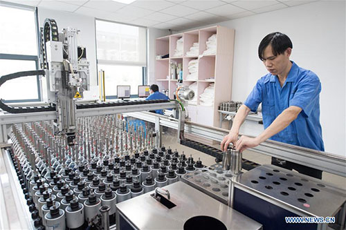 Printing and dyeing factories in Shaoxing, east China's Zhejiang ...