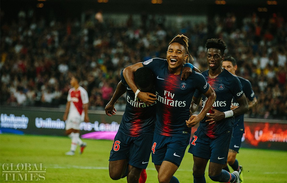 PSG wins 2018 Trophée des Champions in Shenzhen - Global Times