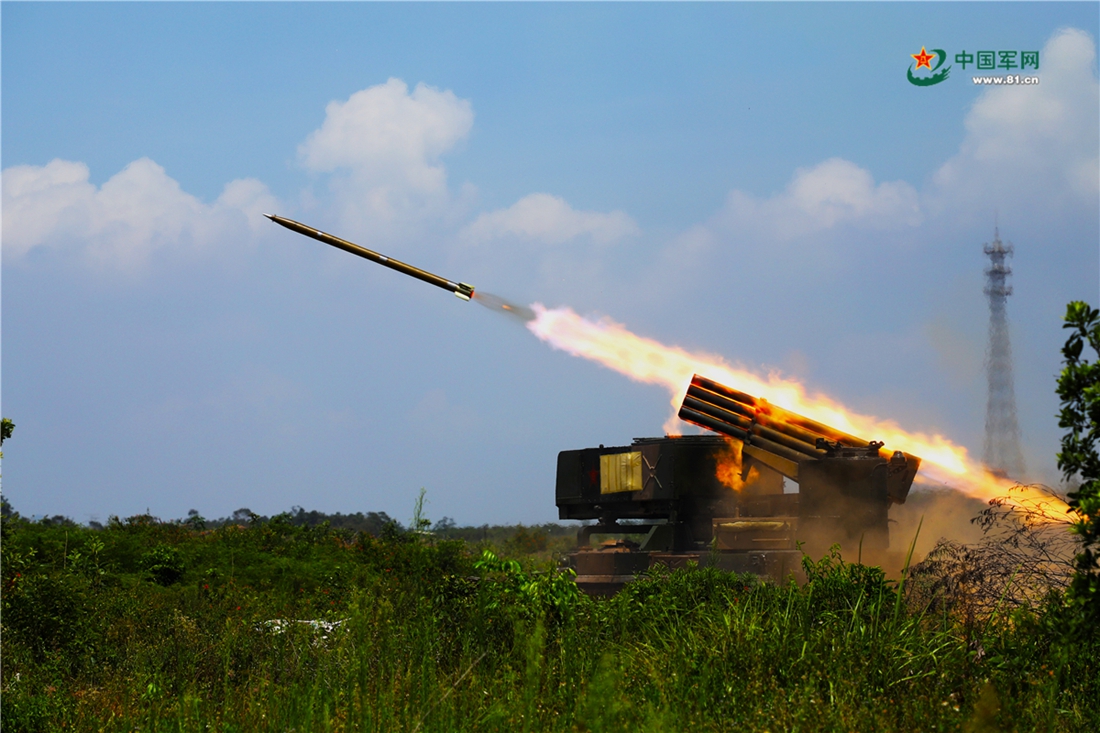 PLA’s 73rd Group Army conducts a live fire training exercise near the ...