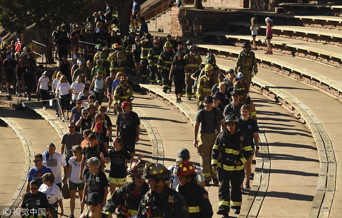 Thousands of Americans join 9/11 Memorial Stair Climb at Red Rocks ...