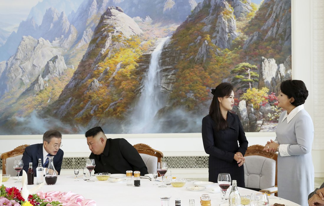 Kim and Moon attend a luncheon in Pyongyang - Global Times