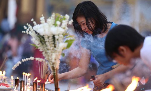 Thadingyut lantern festival celebrated in Yangon, Myanmar - Global Times