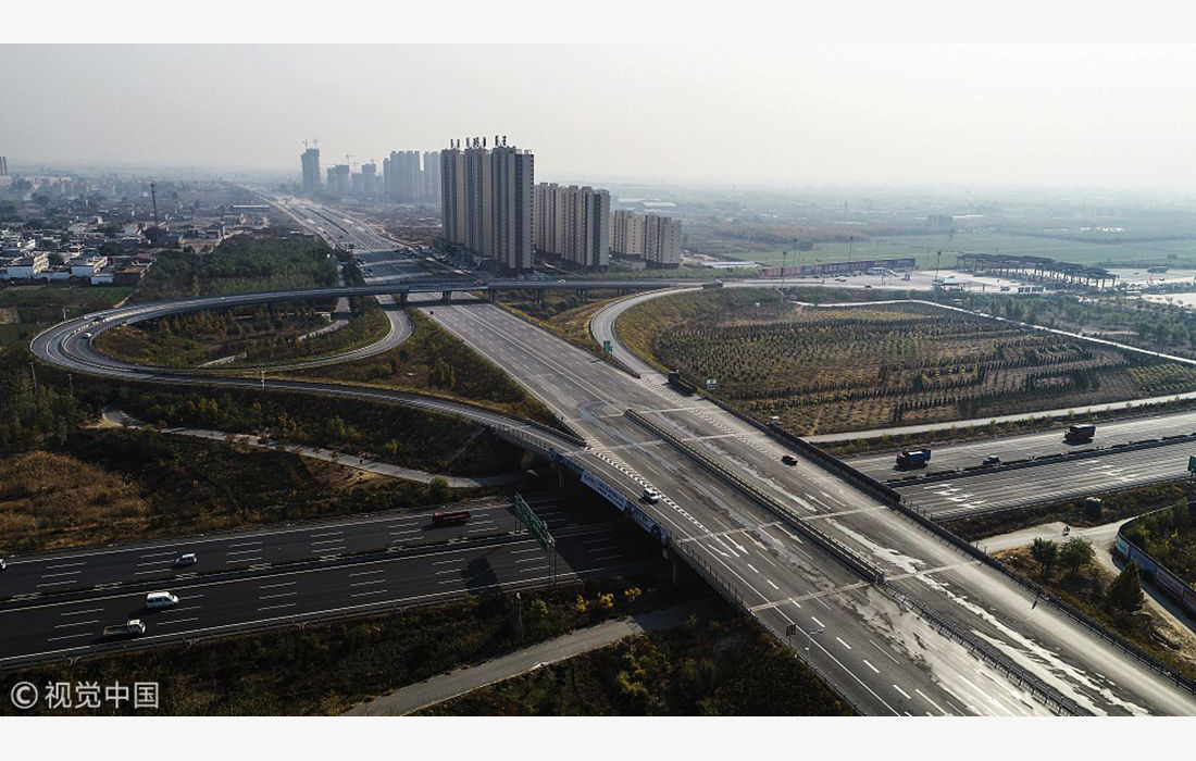 Newly built Baiyangdian Avenue opens to traffic - Global Times