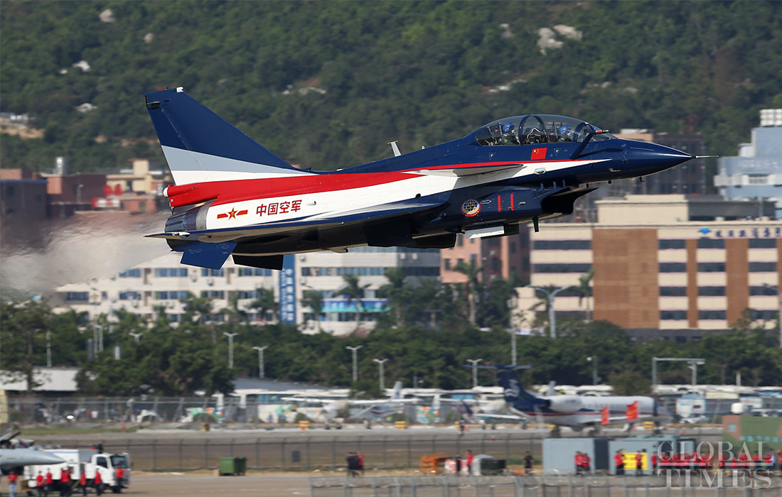 The August 1st Aerobatics Team performs at China International Aviation ...