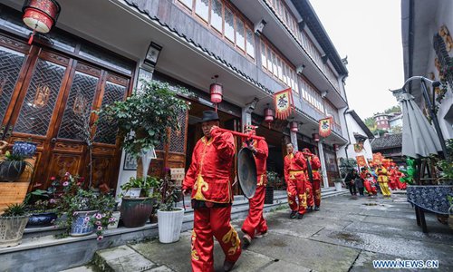 Temple fair held to show traditional folk culture in ancient town of ...