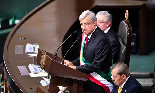 Lopez Obrador sworn in as Mexican president - Global Times