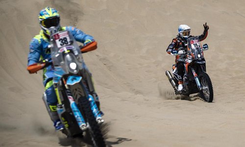 Highlights of 2nd stage of 2019 Dakar Rally Race - Global Times