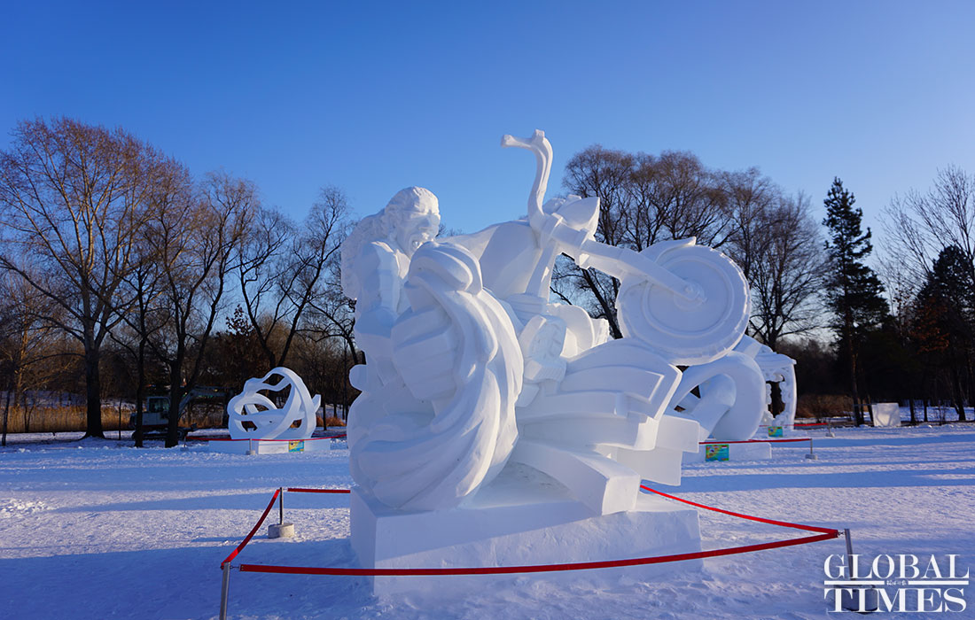 Snow sculpture exposition offers a glimpse of the beauty in China's ...