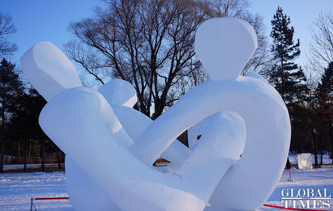 Snow sculpture exposition offers a glimpse of the beauty in China's ...