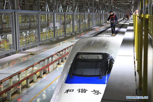 Bullet trains maintained in China's Guiyang to ensure safety for Spring ...