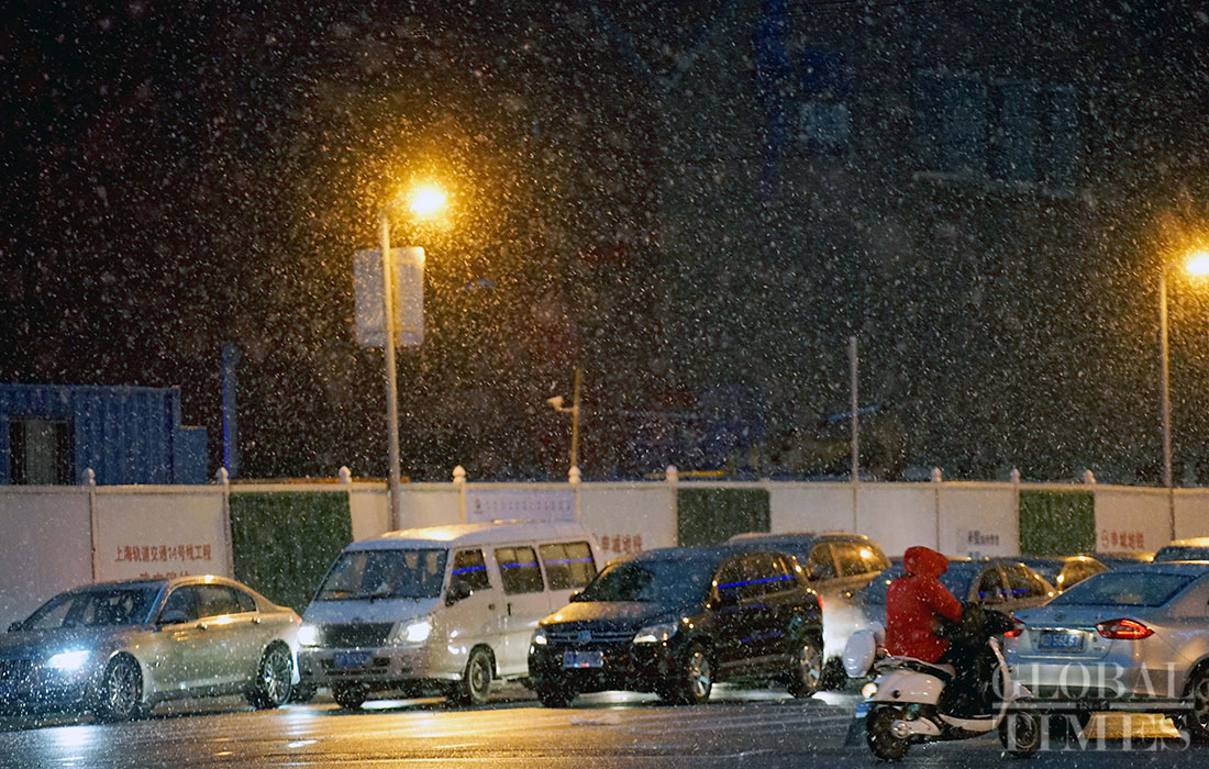 Shanghai hit by its second snow of the winter - Global Times