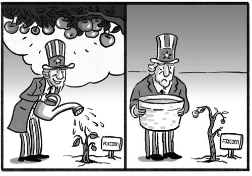 Foxconn : r/editorialcartoons