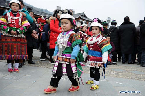Miao people perform lusheng dance to pray for harvest in SW China ...