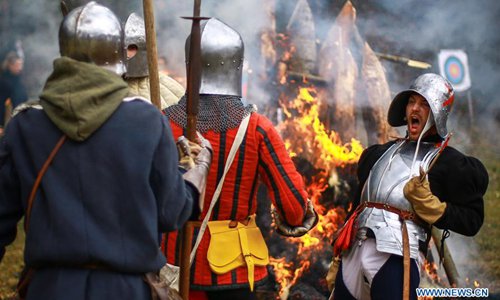 Actors re-enact medieval battle in Samobor, Croatia - Global Times