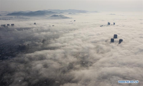 In pics: fog scenery in Yuyao City, east China's Zhejiang Province ...