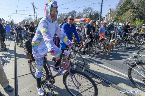 Bike carnival held in Vienna - Global Times