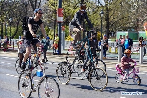 Bike carnival held in Vienna - Global Times