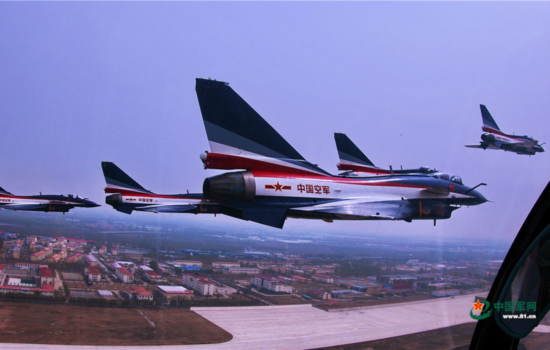 Chinese PLA Air Force August 1st aerobatic team performance - Global Times
