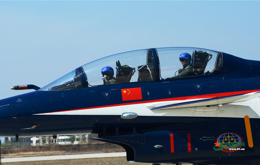 Chinese PLA Air Force August 1st aerobatic team performance - Global Times
