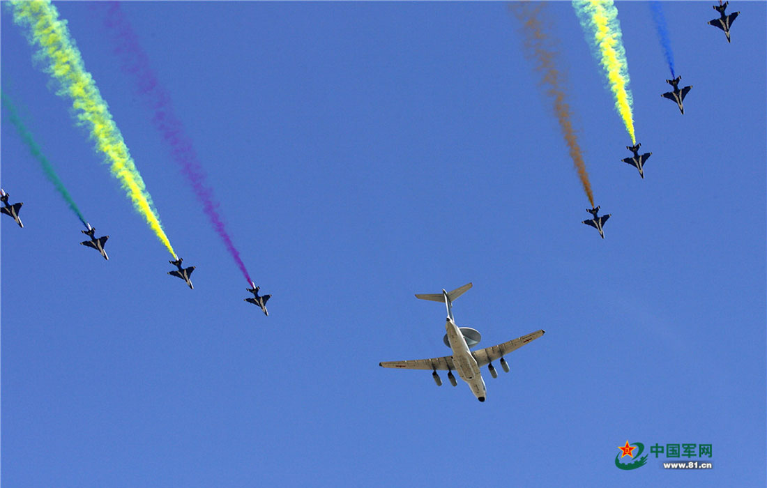 Chinese PLA Air Force August 1st aerobatic team performance - Global Times