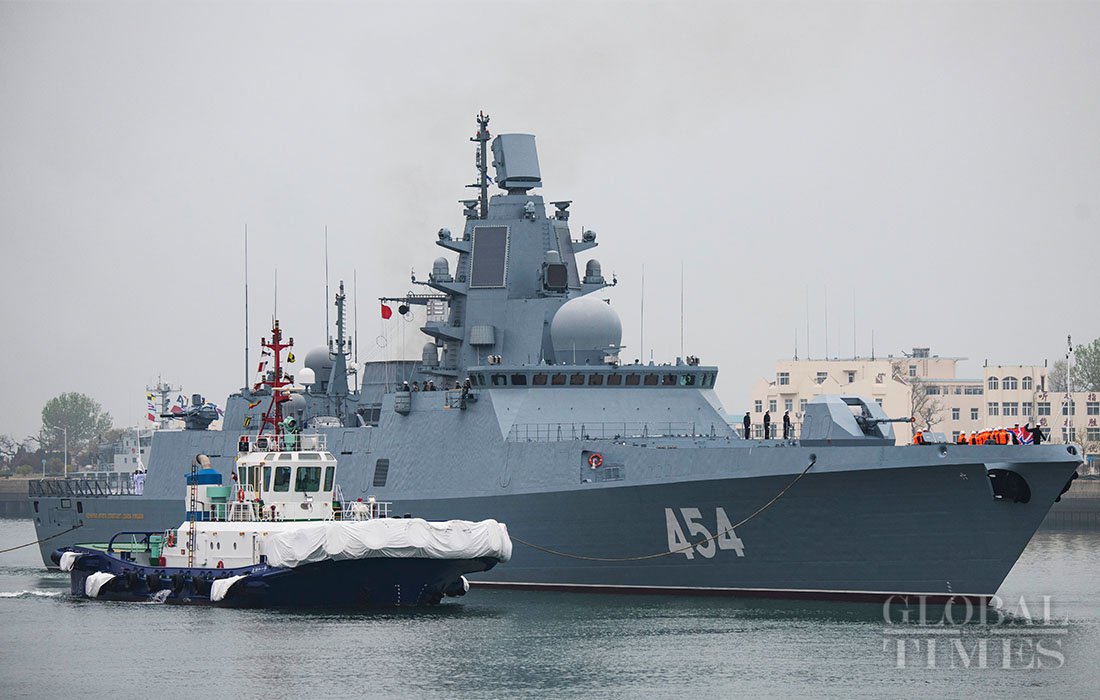 Russian vessels arrive in Qingdao for naval parade marking Chinese Navy ...