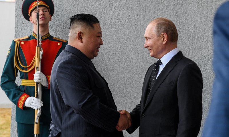 Putin, Kim start talks in Russia's Vladivostok - Global Times