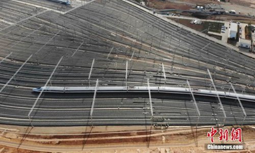 Mega service station for high-speed trains in Kunming - Global Times