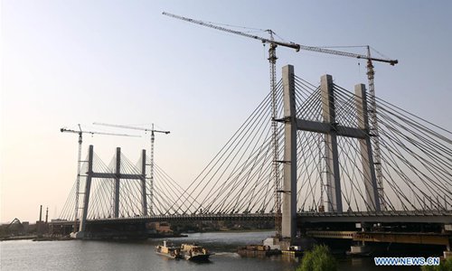 Egypt inaugurates world's widest suspension bridge - Global Times