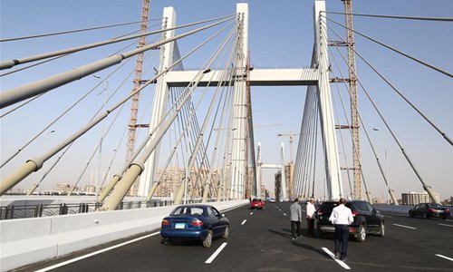 Egypt inaugurates world's widest suspension bridge - Global Times