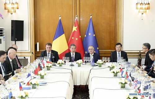 Foreign Minister Wang Yi meets diplomatic envoys from EU, member states ...
