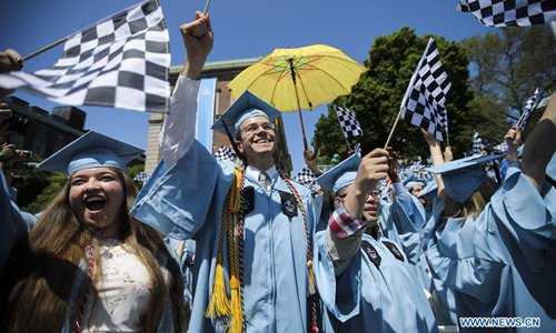Graduate students attend Columbia University Commencement ceremony in ...