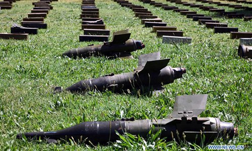 Syrian army showcases weapons and artifacts in Damascus - Global Times