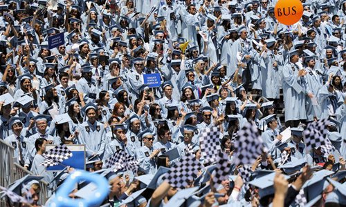 Graduate students attend Columbia University Commencement ceremony in ...