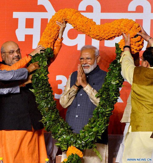 Modi-led BJP wins Indian elections: Election Commission - Global Times