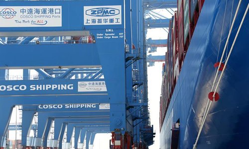 Chinese container ship arrives at CSP Abu Dhabi Terminal - Global Times