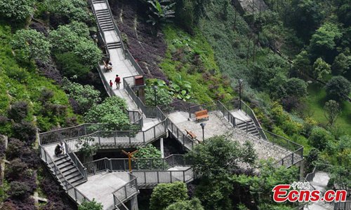 100-meter-high pathway in 'mountain city' Chongqing - Global Times