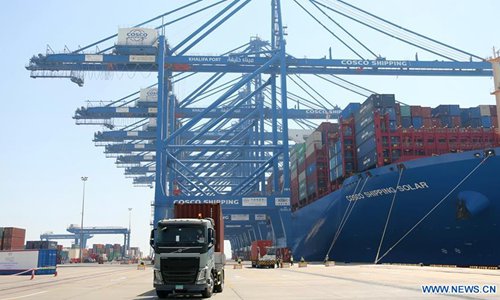 Chinese container ship arrives at CSP Abu Dhabi Terminal - Global Times