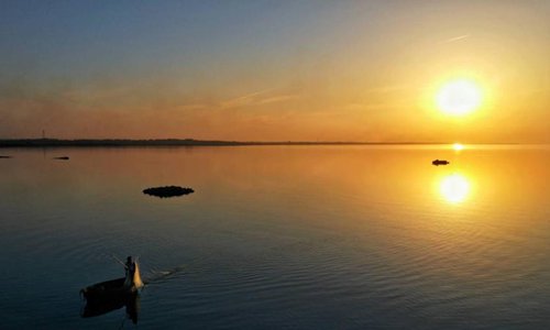 Scenery of Chaohu Lake in E China's Anhui - Global Times