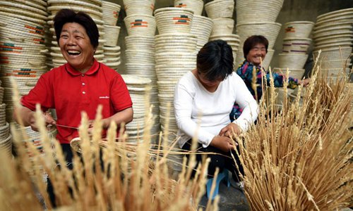 Straw products bring extra income for farmers in Tancheng County, China ...