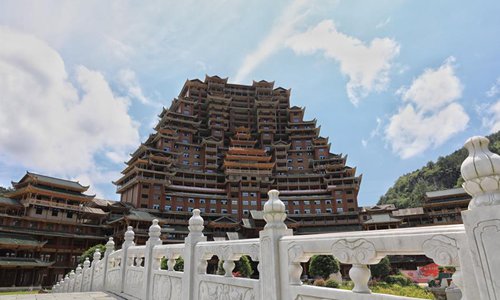 In pics: traditional Shui-style wooden building in SW China's Guizhou ...
