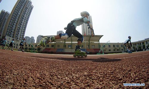 Primary school in Hebei introduces roller skating as community activity ...