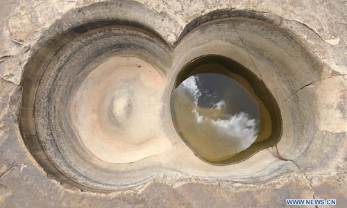 Pothole landscape along Shenyu River valley in SW China's Sichuan ...