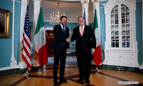 Pompeo meets with Italian deputy PM in Washington D.C. - Global Times