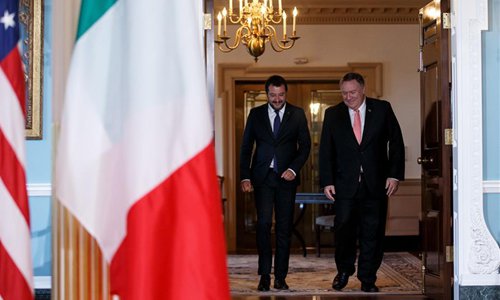 Pompeo meets with Italian deputy PM in Washington D.C. - Global Times