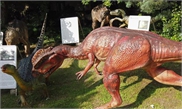 Dinosaur sculptures displayed in Budapest, Hungary - Global Times