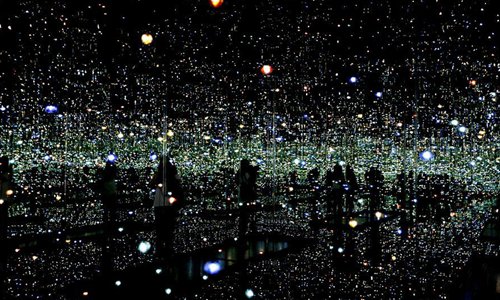 Artistic installation "Infinity Mirrored Room - The Souls of Millions ...