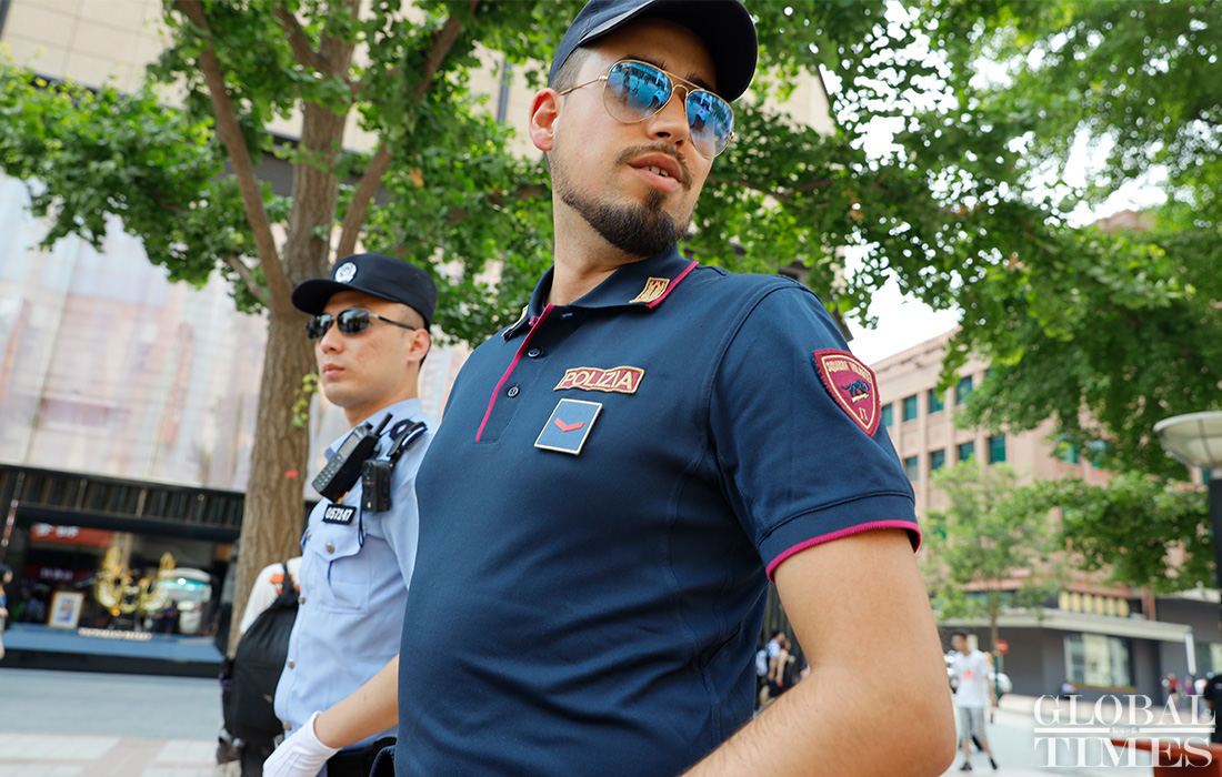 China-Italy police joint patrolling kicks off in Beijing - Global Times