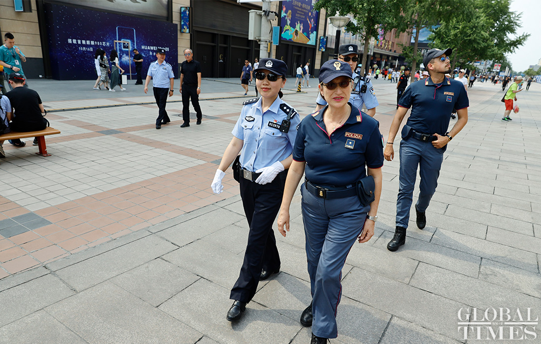 China-Italy police joint patrolling kicks off in Beijing - Global Times